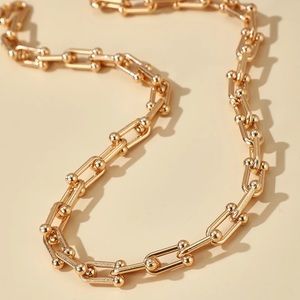 Zara | Jewelry | Zara Gold Horseshoe Link Chain Trend Yellow Gold ...